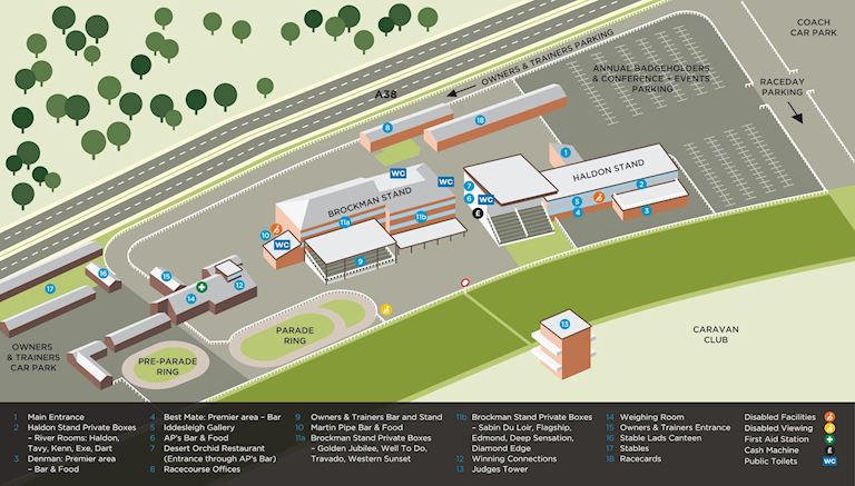 Exeter Racecourse Map | Play Your Day | Exeter